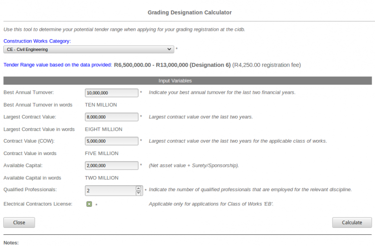 Cidb Grading How It Works